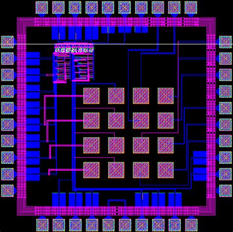 Cmos Circuit Layout With Ami 0 5 µm Scalable Cmos Process The