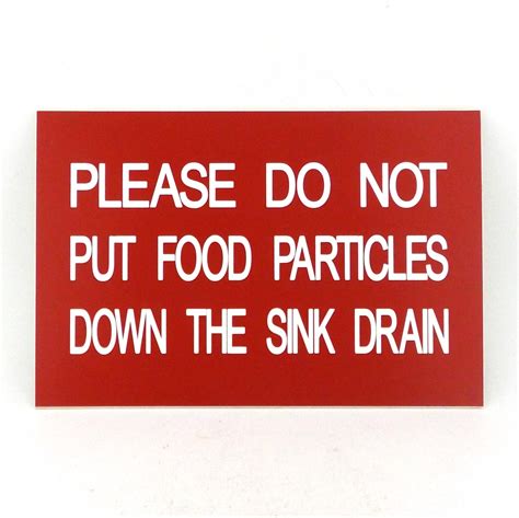 Do Not Use Sink Sign