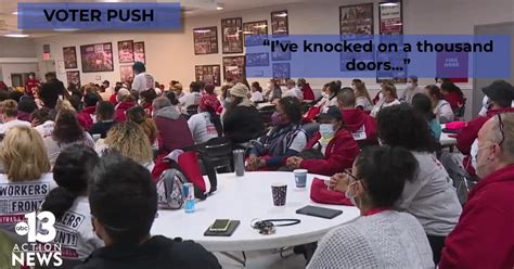 Political Action Groups Go Door To Door For Last Minute Support