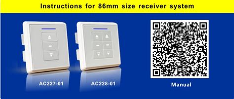 Ac227 01 228 Motorized Roller Shutter Window Blind Remote Control