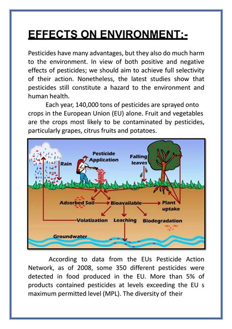 Insecticides And Pesticides In Fruits And Vegetables