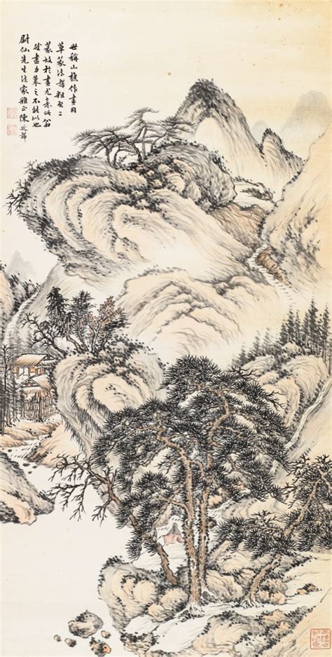 陳含光 山水大中堂｜2022夏拍 帝圖拍賣 領銜全台書畫文物類第一拍賣品牌