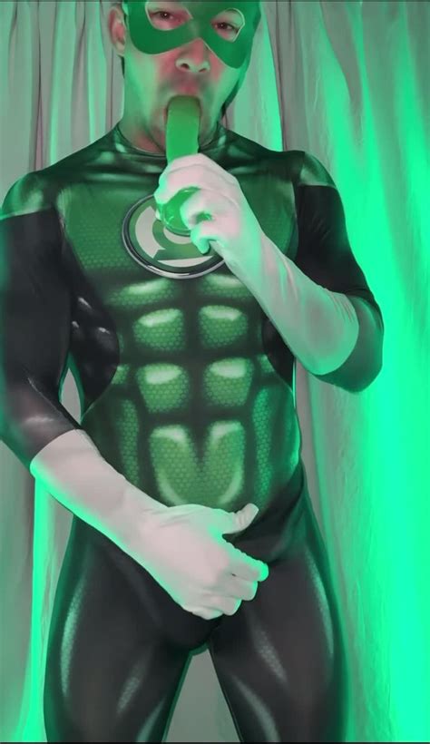 Green Lantern Fucks Himself With Dildo Construct BabeFriendTV Com