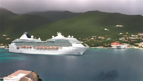 Premium Photo A Cruise Ship Is Docked In The Water