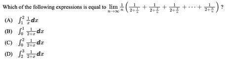 Solved Which Of The Following Expressions Is Equal To
