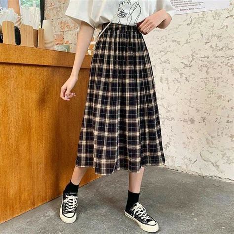 Japanese Preppy Style Plaid Skirt Artofit