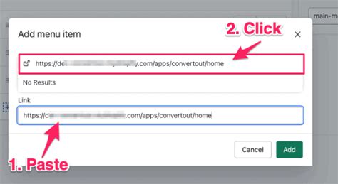How To Add An External Link To Shopify Navigation Convertout