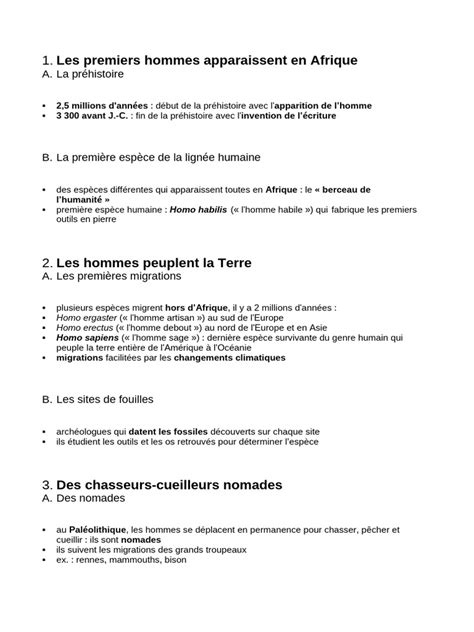 Chap1 Les Debuts De Lhumanité043125 Pdf