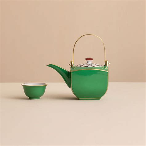 Handcrafted Ceramic Jade Tea Set