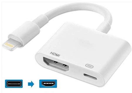 CONVERSOR IPHONE LIGHTNING PARA HDMI 5/6/7/8 X/11 IPAD - Recifetronic