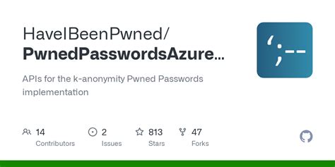 github haveibeenpwned pwnedpasswordsazurefunction apis for the k