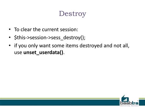 Session Handling In Codeigniter Ppt