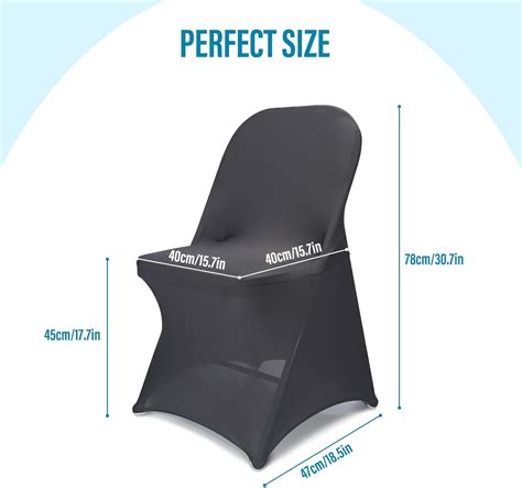 Fundas Para Sillas Plegables Impermeables De Elastano 12 Unidades