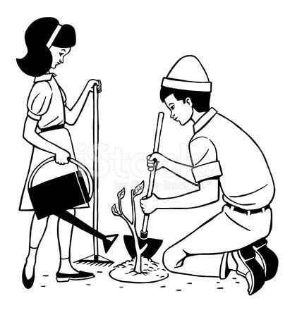 Planting Trees Drawing At PaintingValley Com Explore Collection Of Planting Trees Drawing