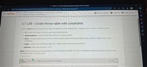 Solved Zy Section 37 ﻿bis 245 Database Essentials For