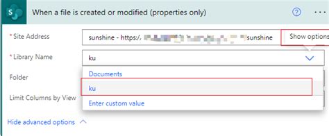 sharepoint dynamic content missing from condition power platform