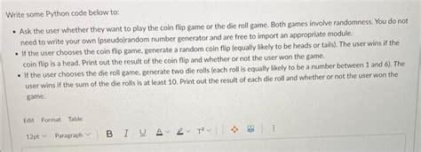 Solved Write Some Python Code Below To Ask The User