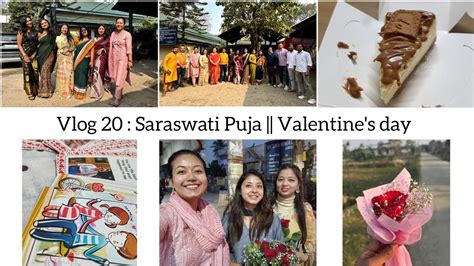 Vlog 20 Daily Vlog 14th Feb 2024 Saraswati Puja And Valentines