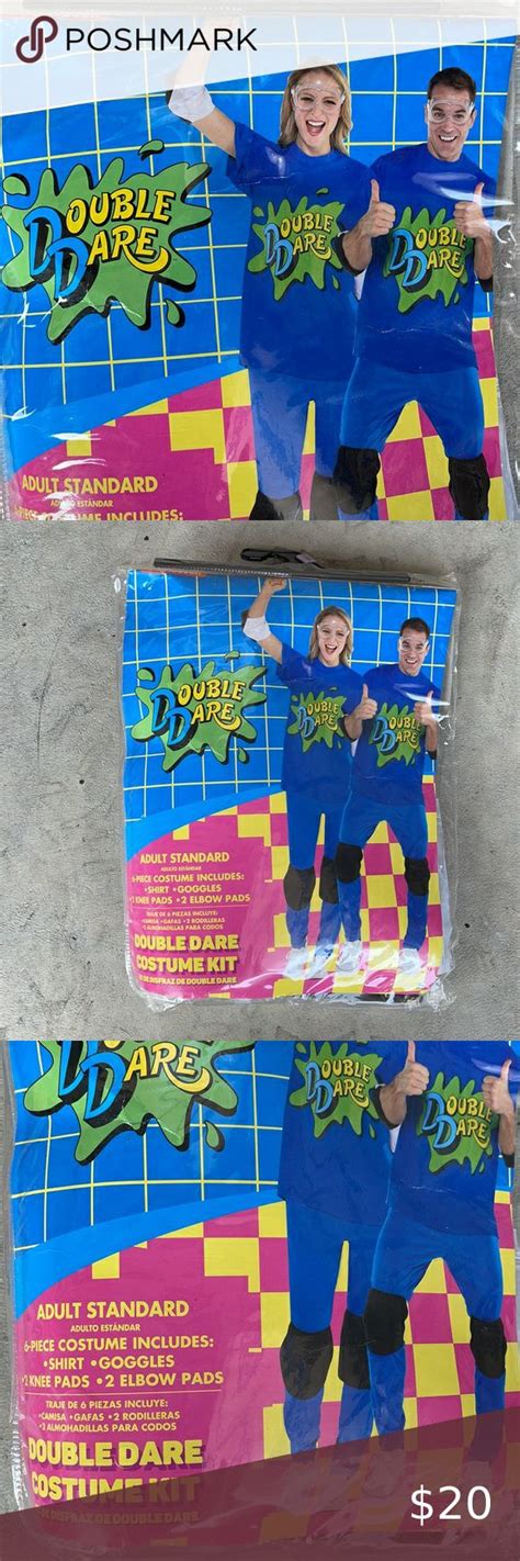 Nickelodeon Double Dare Blue Adult Costume New Adult Costumes Double Dare Nickelodeon