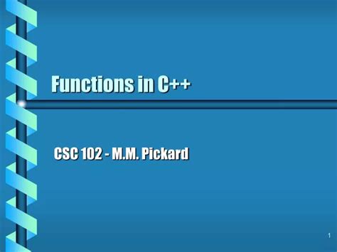 Ppt Functions In C Powerpoint Presentation Free Download Id6909817