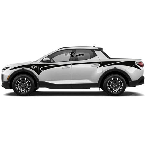 Fenders Bed Side Vinyl Stickers Decal Graphic Kit Fit To Hyundai Santa