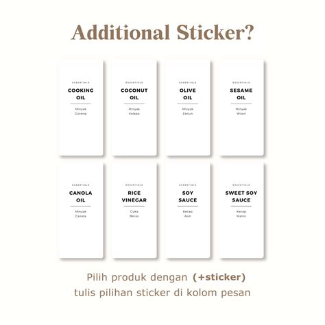 Jual Sticker Botol Minyak 500ml Label Avery Cassa Botol Minyak Shopee