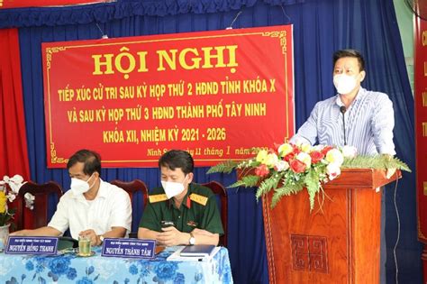 Chủ tịch UBND tỉnh tiếp xúc cử tri phường Ninh Sơn, thành phố Tây Ninh