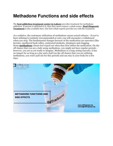 Ppt Methadone Functions And Side Effects Powerpoint Presentation