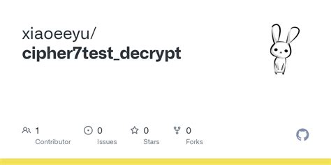 GitHub Xiaoeeyu Cipher Test Decrypt