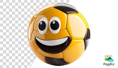 توپ فوتبال کارتونی Cartoon Soccer Ball دانلود رایگان تصاویر دوربری شده