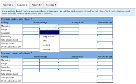 Solved Exercise 17 17 Algo Using Activity Based Costing To