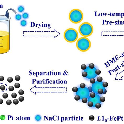 Schematic Representation Of The Synthesis Of Super Fine L10 Fept Nps