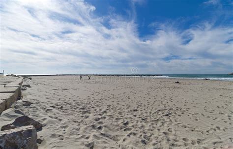 Strand Und Promenade Saintes Maries De La Mer Camargue Provence