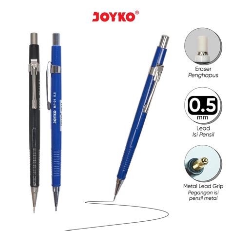 Jual 1 Biji Pensil Mekanik JOYKO MP 01 0 5 Mechanical Pencil Joyko