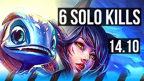 FIZZ Vs AHRI MID 6 Solo Kills 1300 Games Legendary Rank 14 Fizz