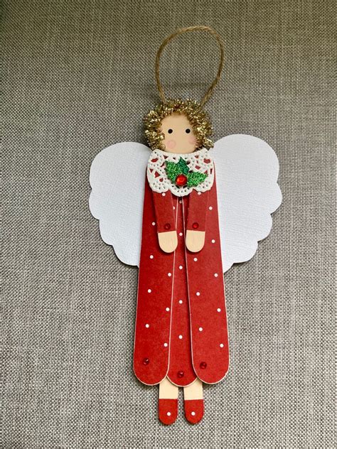 Popsicle Stick Angel Handmade Christmas Crafts Popsicle Stick