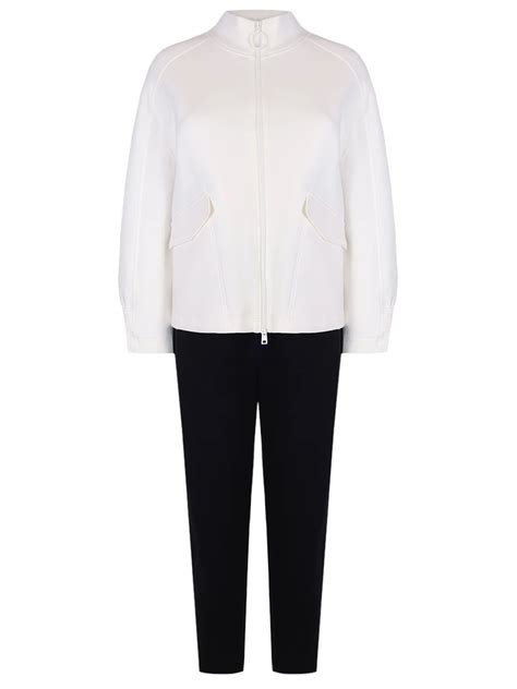 Костюм хлопковый от Marc Cain за 56 280 рублей со скидкой 30 цвет белый артикул Us 31 17