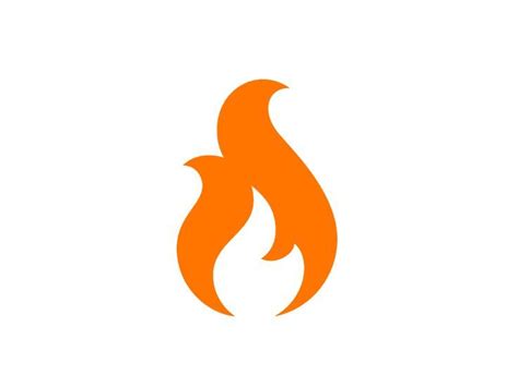 Minimalist Flame Fire Icons Graphic Design Layouts Logo Design Love