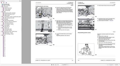 Claas Combine Harvester Header Swath Up 450 Repair Manual
