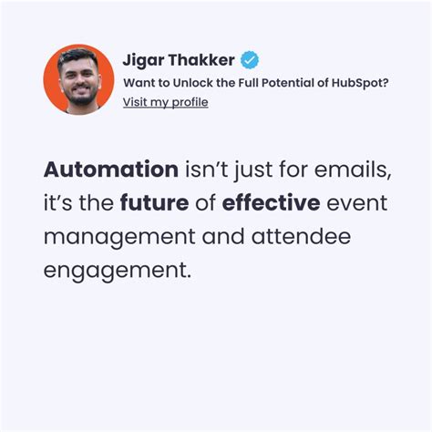 Jigar Thakker On Linkedin Hubspot Automation Marketing Event 20