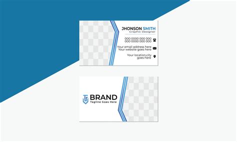 Modern Design Template For Business Simple Design And Blue Color With