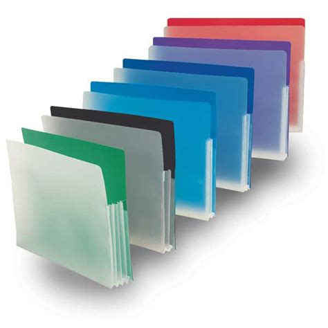 Plastic Expanding File Pockets Charts Carts