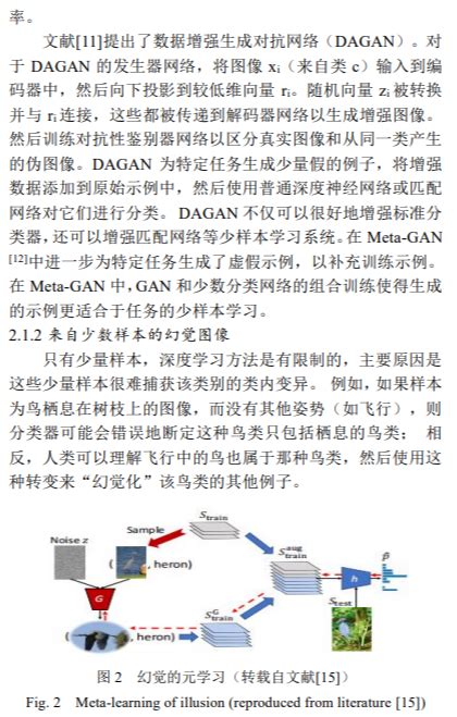 中文论文 《基于深度神经网络的少样本学习综述》 Csdn博客