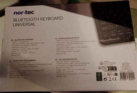 Nor Tec Bluetooth Keyboard Universal