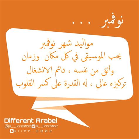 مواليدنوفمبر Arabic Calligraphy