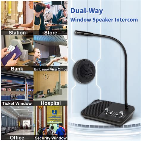 CODWindow Speaker Intercom Wireless Two Way Speaker Mic And Dual Way Talk Through Window Glass