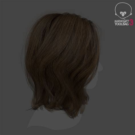 Realtime Hair 3d Model 15 Obj Free3d
