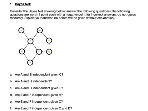 1 Bayes Net Consider The Bayes Net Showing Below