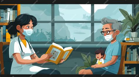 Premium Photo Illustrate A Nurse Providing Education To A Patient And