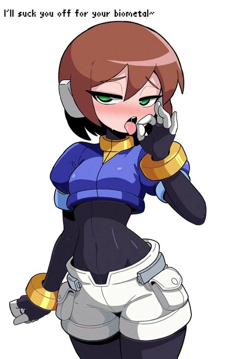 Rule 34 1girls Aile Aile Mega Man Zx Aroused Blush Bodystocking